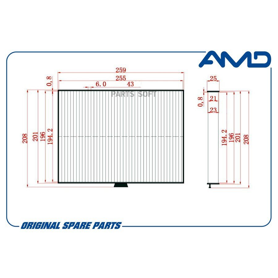 AMD AMD. FC27 Фильтр салона HYUNDAI Elantra/Matrix