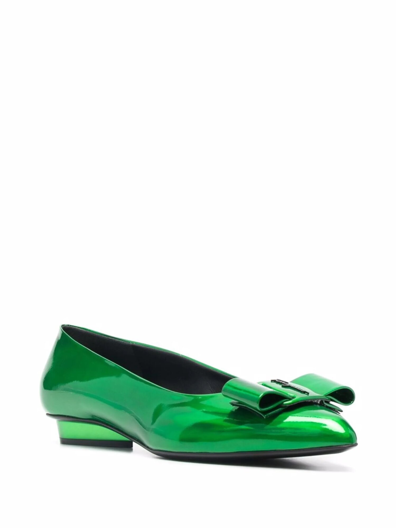 Туфли Salvatore Ferragamo Viva Bow, размер 6.5, зеленый, — фото 1