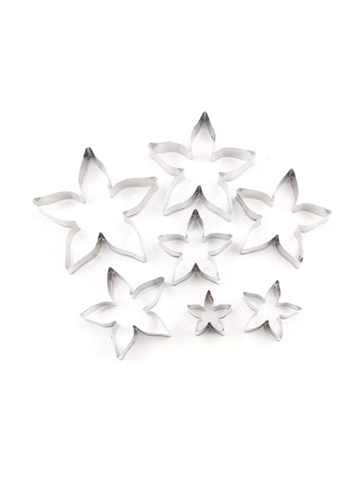 7 шт. Формы для вырезания прожилок в листьях роз Металл Сталь Резак для цветов