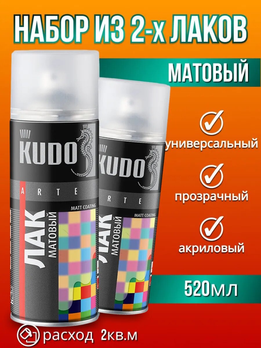 Лак акриловый матовый 2шт
