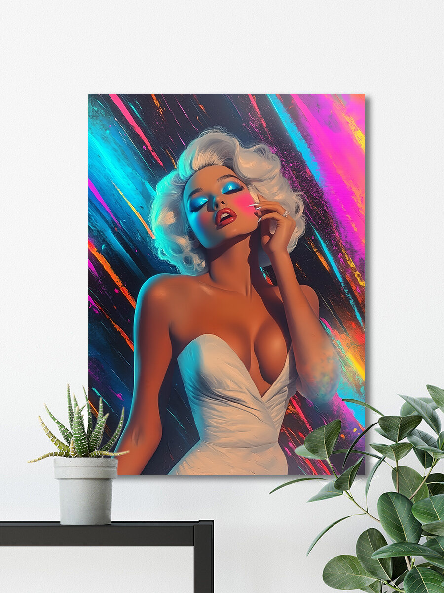 Картина для офиса / вертикальная - Монро, картина 50х70 см.