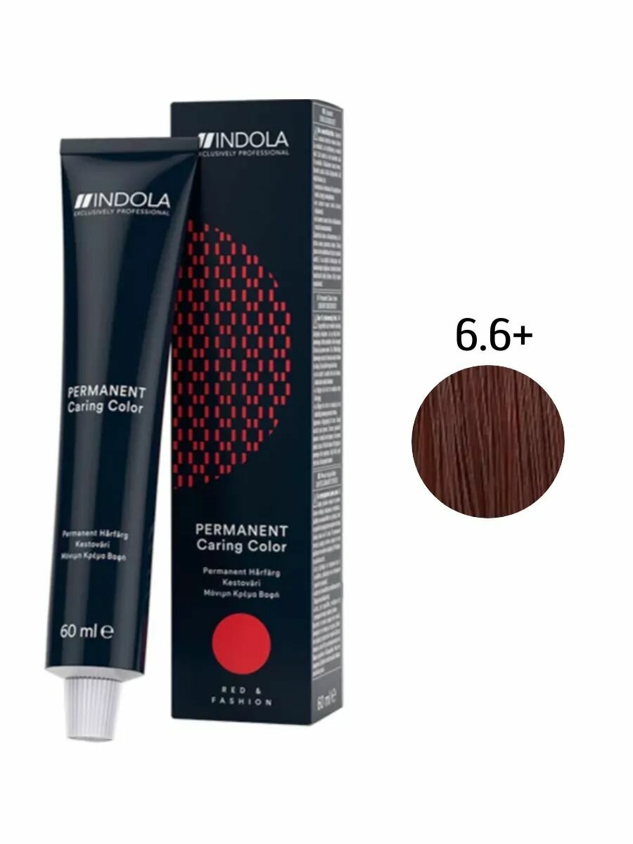 Крем краска для волос 6.6+ INDOLA RED&FASHION 60 мл