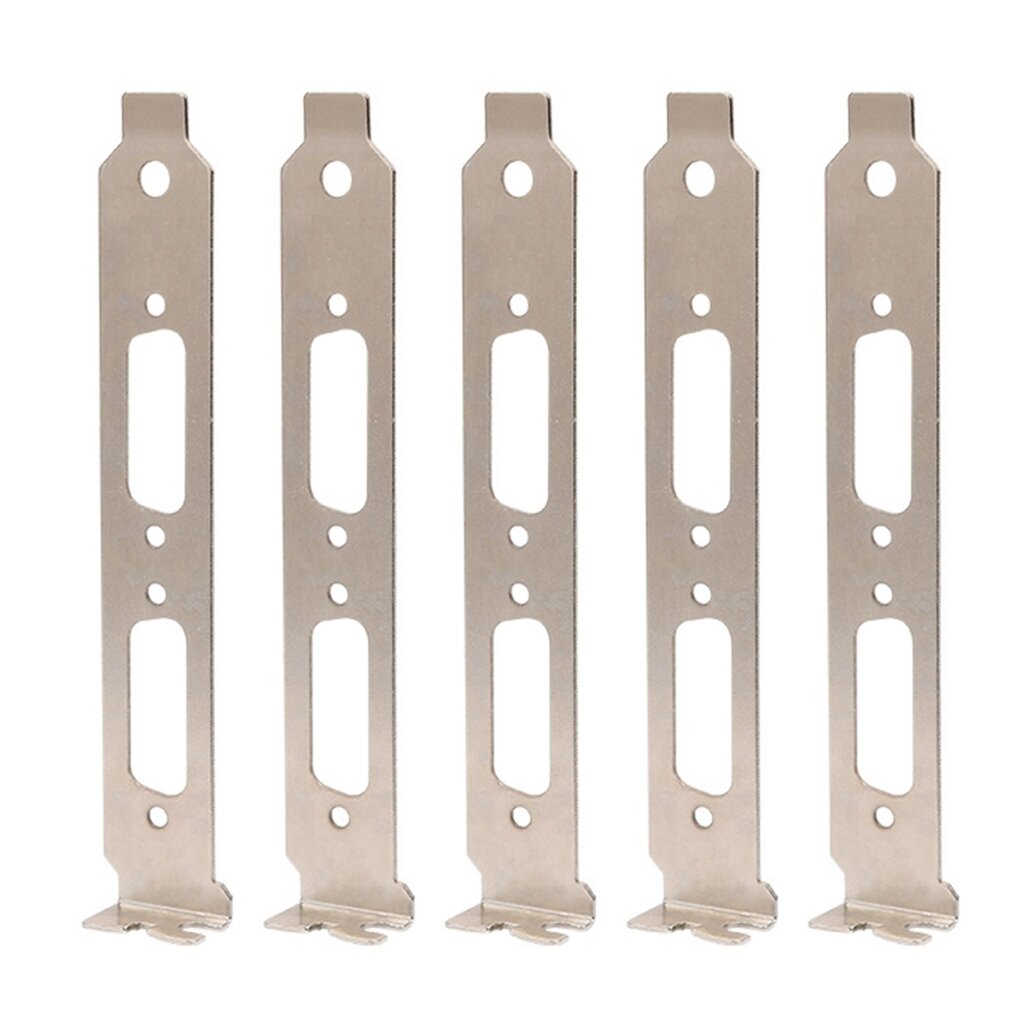 Упаковка из 5 Высокопрофильных кронштейнов для разъемов во всю высоту для видеокарты VGA DVI, кронштейна для корпуса мини-компьютера, адаптера