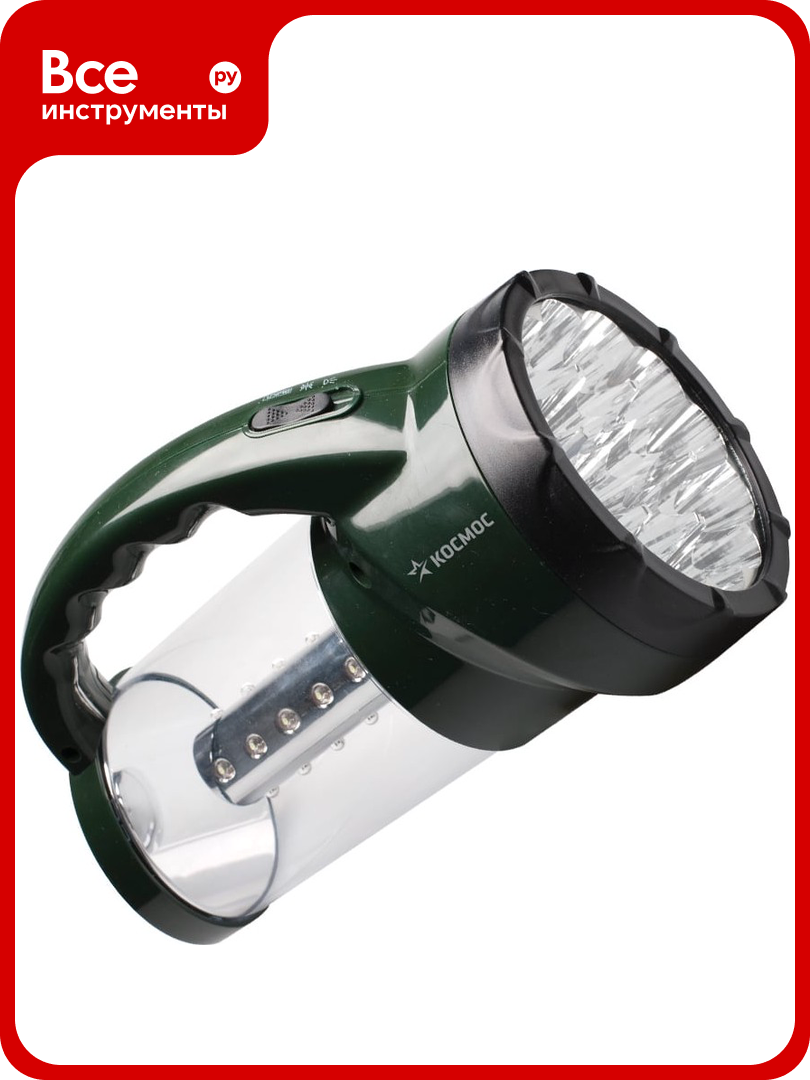Аккумуляторный фонарь-светильник космос 2008L-LED, 24LED+19LED, 4V2AH KOCAP2008L-LED