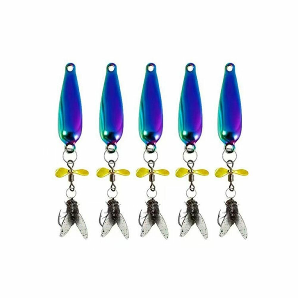 Металлическая блесна с пропеллером и мягкой приманкой, для ловли на спиннинг