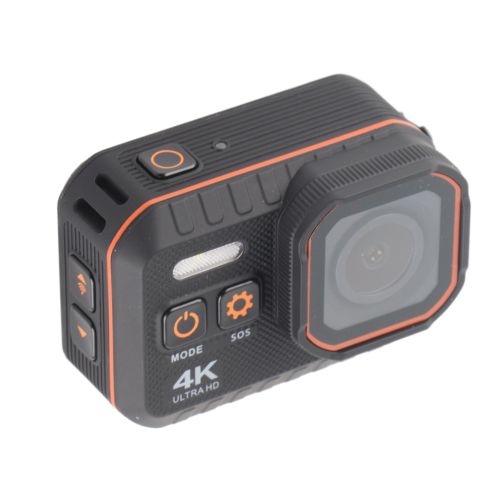Экшн-камера 4K 60fps с защитой от влаги и цветным дисплеем 2 дюйма, широкий угол обзора под водой