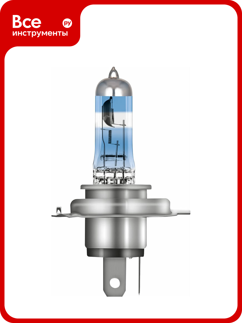 Автолампа Osram H4, 60/55, P43t+200%, NIGHT BREAKER 200, 4050 К, 12 В 64193NB200