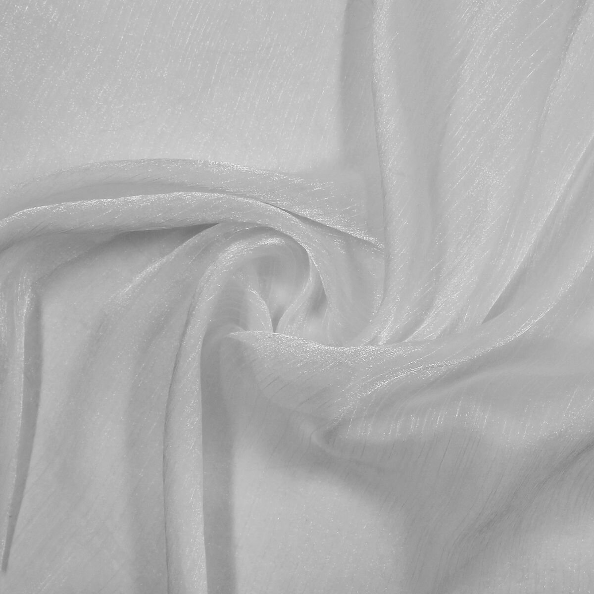 Органза ткань для шитья и рукоделия, отрез 1х1,4 м, белый цвет