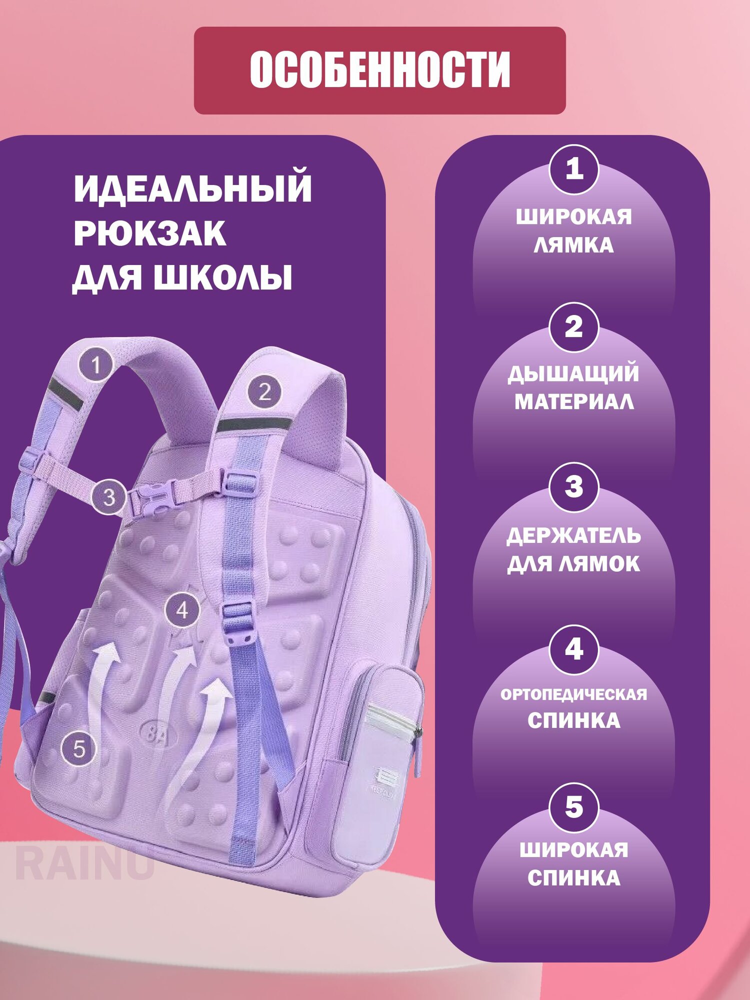 Ранец школьный — фото 1