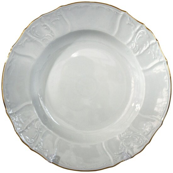 Блюдо глубокое Bernadotte декор "Отводка золото", 32 см. (БЕР0062)