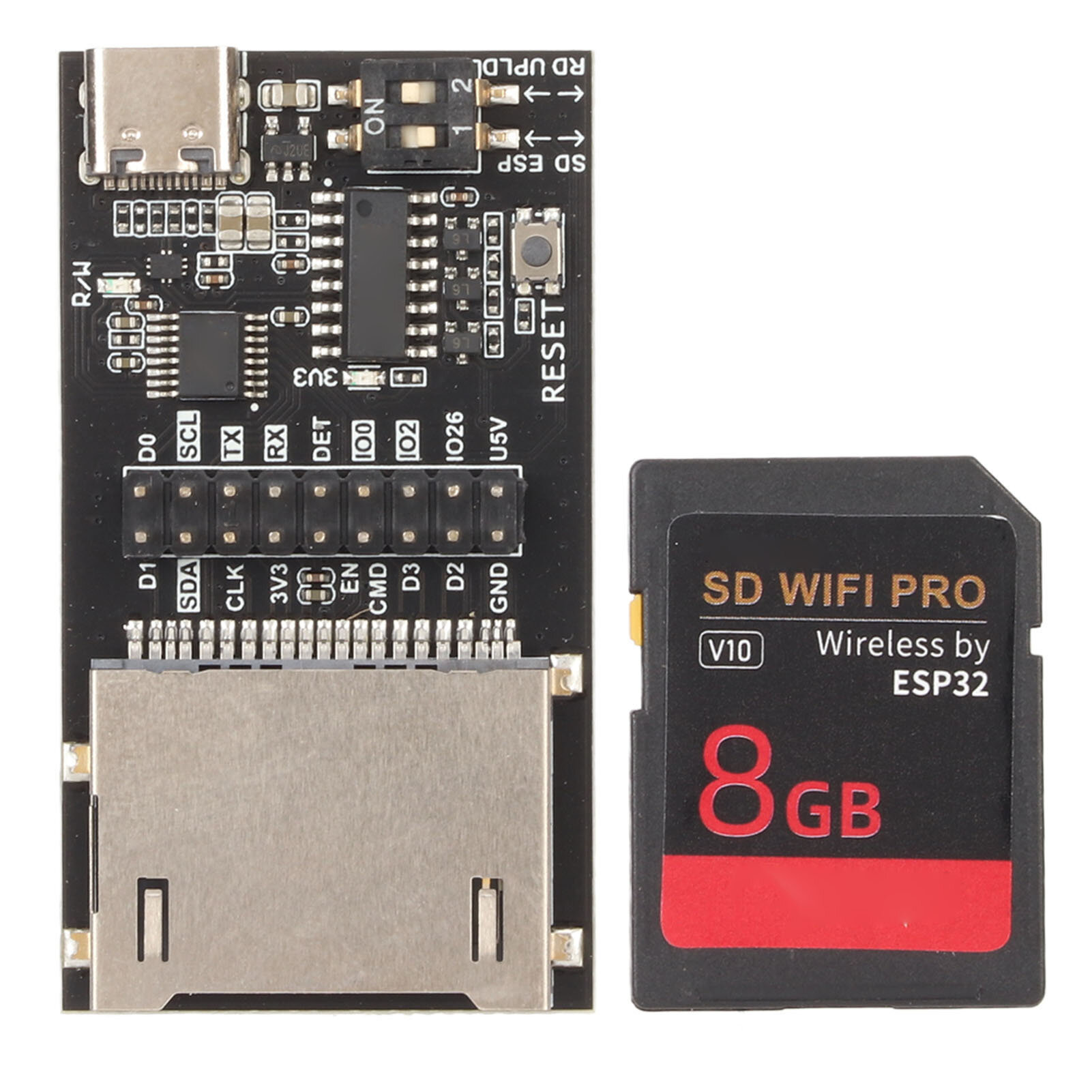 Модуль беспроводной облачной карты памяти WiFi PRO с загрузчиком карт памяти на 8 ГБ и платой картридера для Prusa MK3S+ Vorn