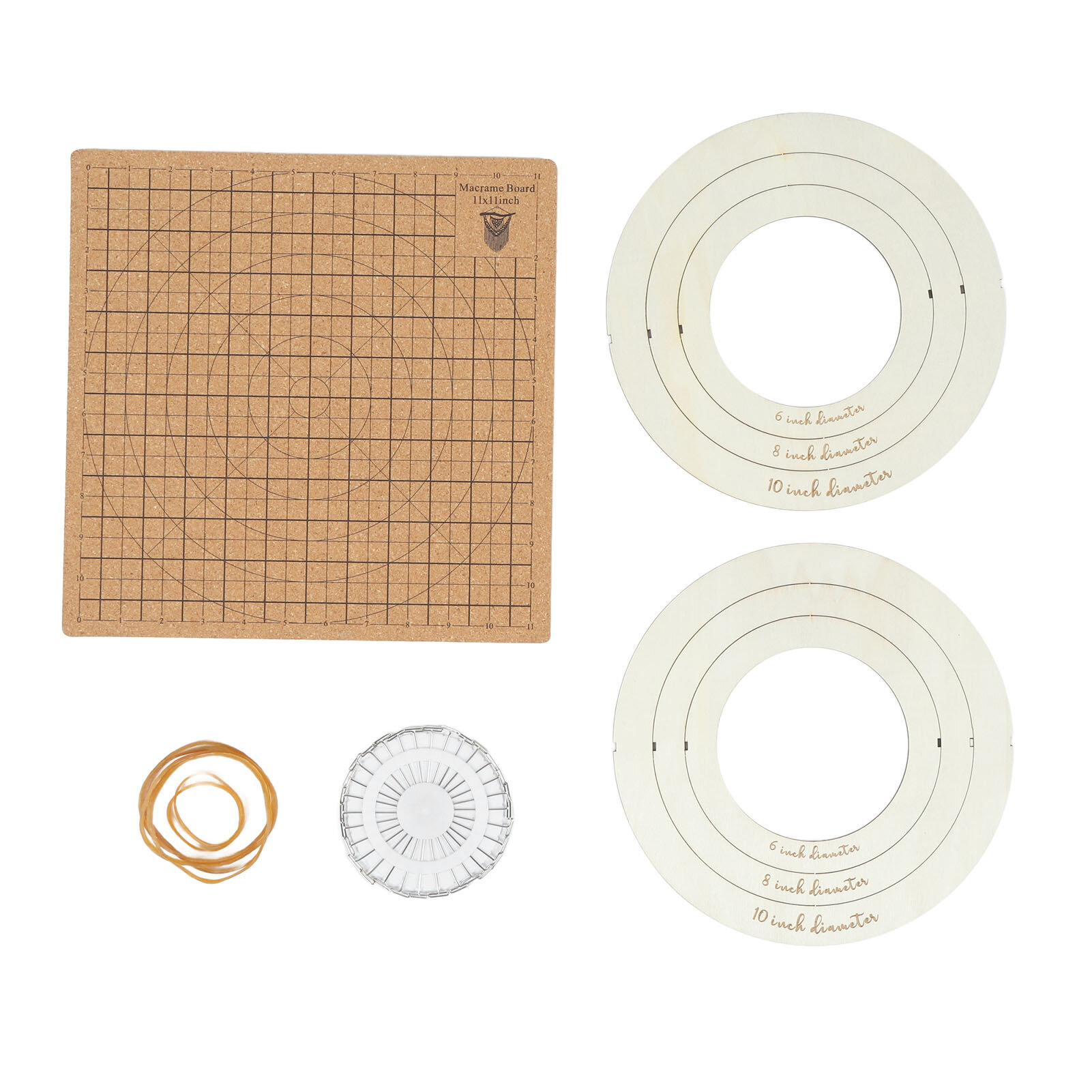 Многоразовая доска для плетения браслетов и украшений, с 30 Т-образными булавками, размер 11,8 x 11,8 дюймов.