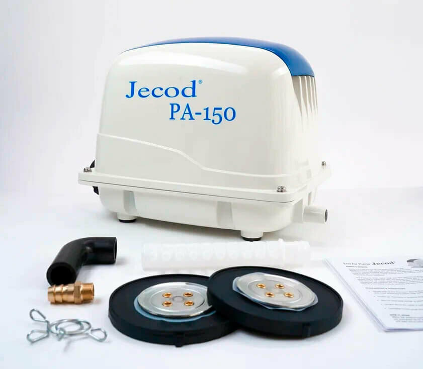 Компрессор Jecod PA-150 для септика и пруда, 120 Вт, мембранный