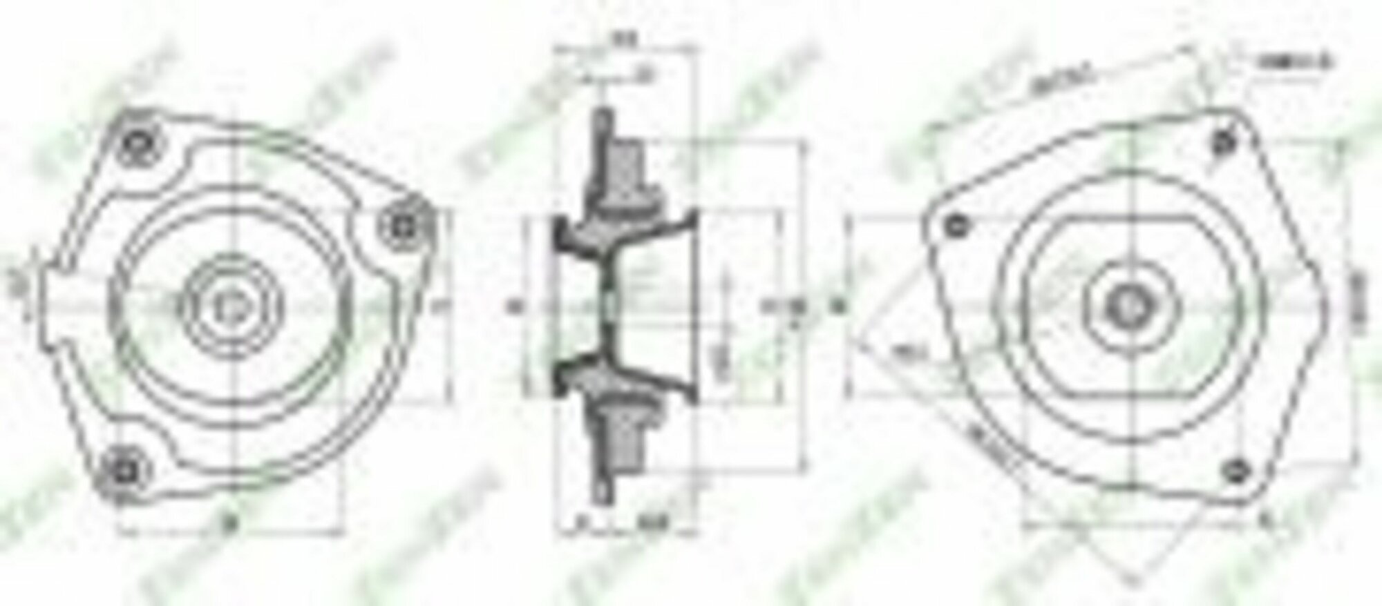 Опора Амортизатора Переднего Правого Nissan Note 1.4/1.6/1.5Dci 06>(Sensen M61087)