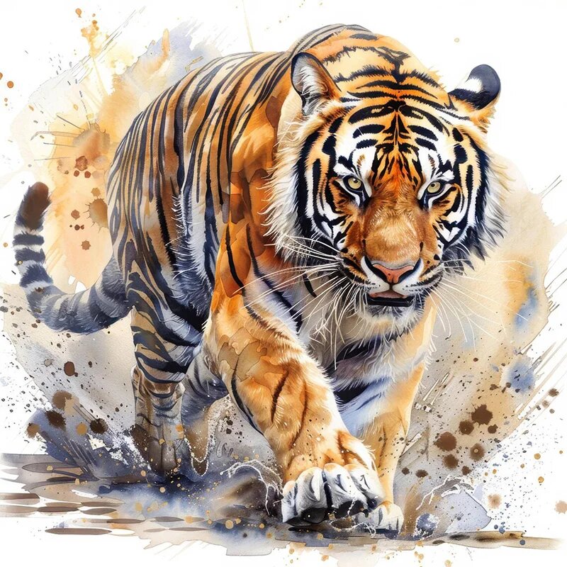 C1282 # Наклейка на стену Majestic Tiger, многоразовая наклейка для гостиной, эстетическое украшение комнаты, легко украсить ваш дом