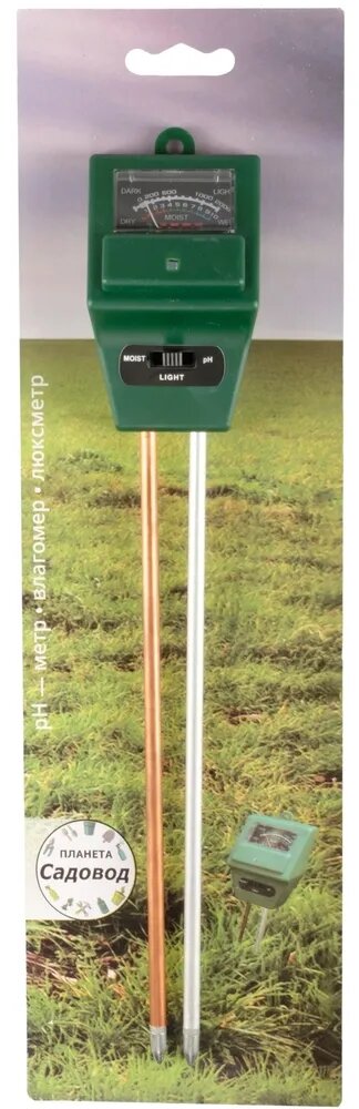 Прибор ETP-301 для измерения кислотности PH, влажности и освещенности – 3 в 1