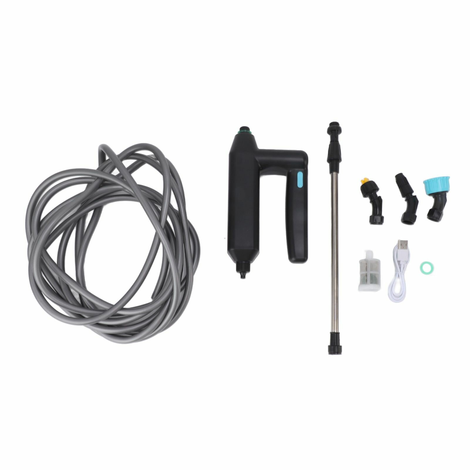 Ручной садовый электрический опрыскиватель, портативный электрический садовый распылитель воды, палочка для полива сада, комплект 5 м