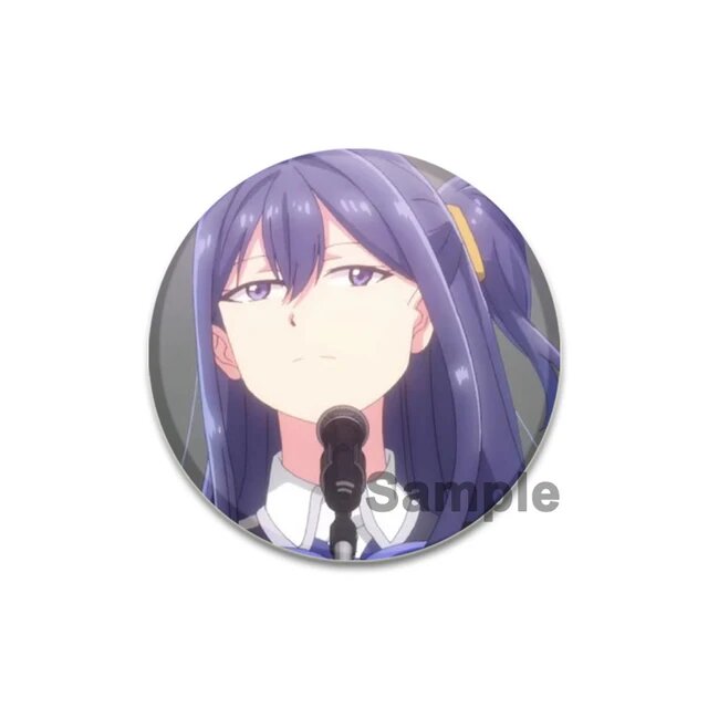 58 мм аниме шепот для вас любимая песня круглые булавки искусственная Косплей ручная работа брошь для рюкзака одежды нагрудное украшение