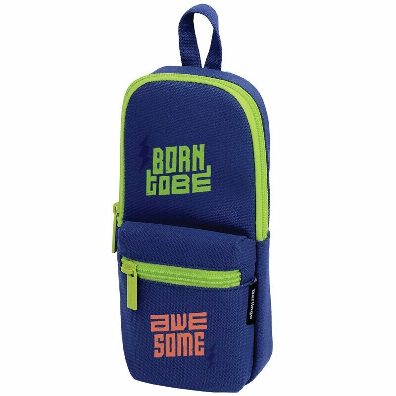 Пенал мягкий 1 отделение, 1 карман, 210*90*40 Berlingo Born to be, текстиль, PM09012