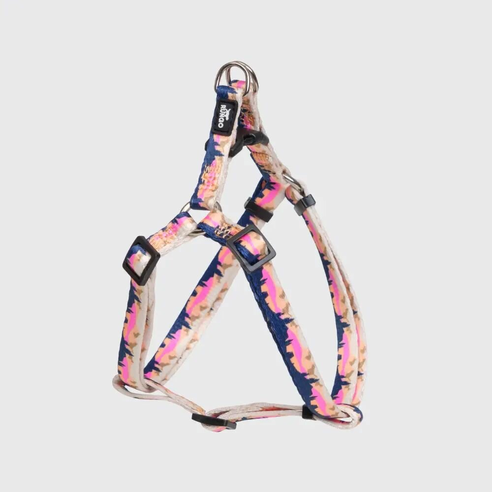 Rungo Шлейка нейлоновая для кошек и собак Step-in, объем груди 28-38 см, ширина ремешка 1 см, горный розовый