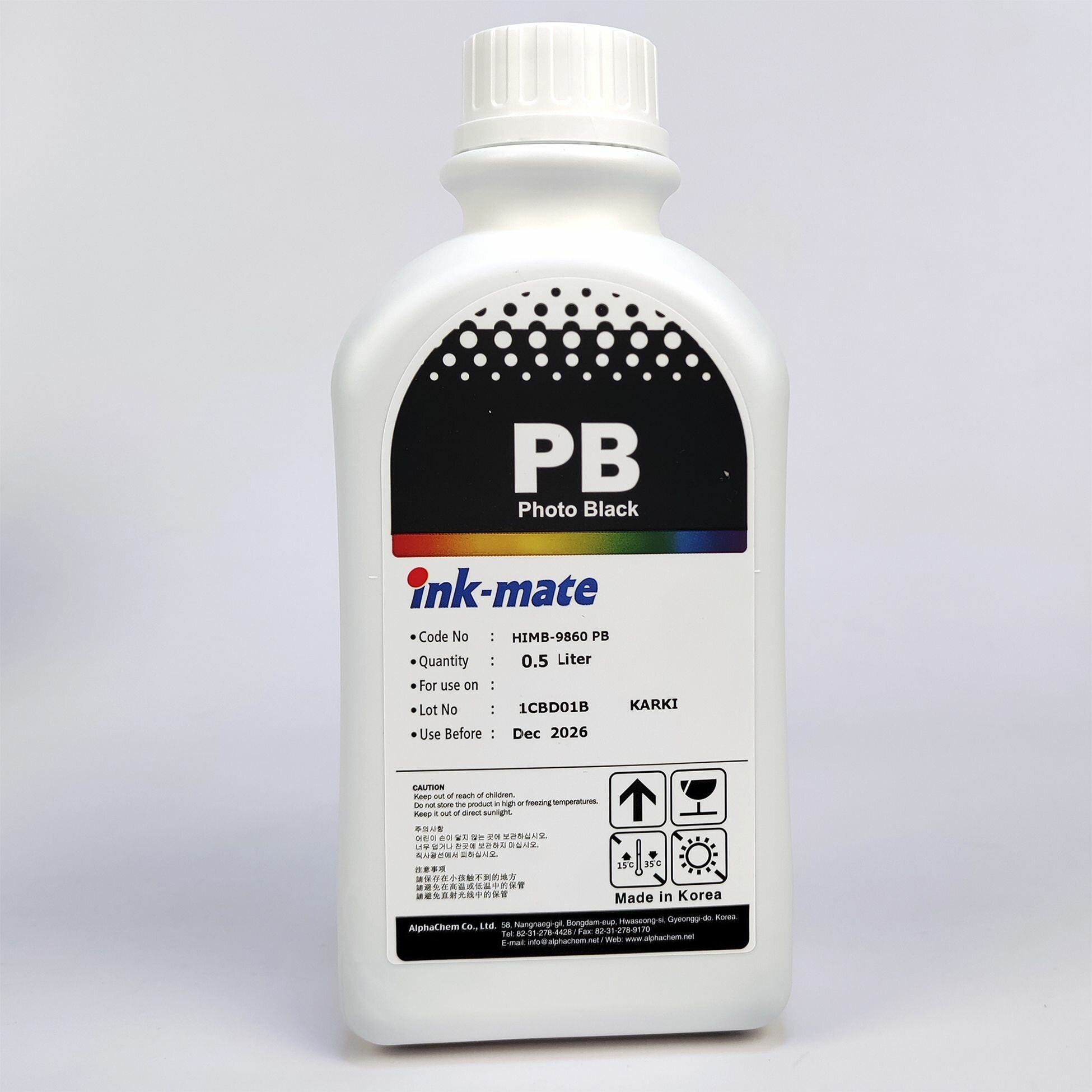 Чернила Ink-Mate фото черные Black для плоттеров HP DesignJet T790, T795, T610, T2300, T770, T1100, T1300, T1200, T1120, T620 картриджей HP 72/727/764 500мл BK