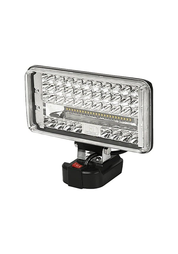 Светодиодный рабочий фонарь, 18 В, перезаряжаемый, 7 дюймов, вращающийся на 360 градусов, портативный, для кемпинга и аварийного освещения, многоцветный