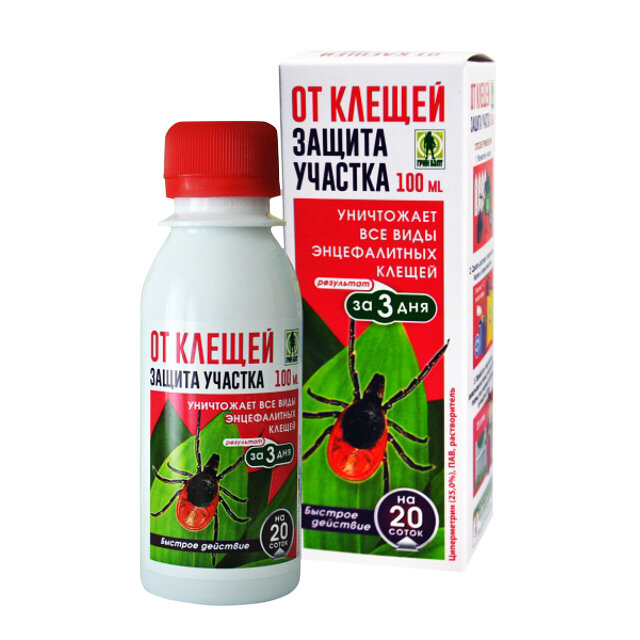 Инсектицид от клещей для обработки участка Грин Бэлт 100мл