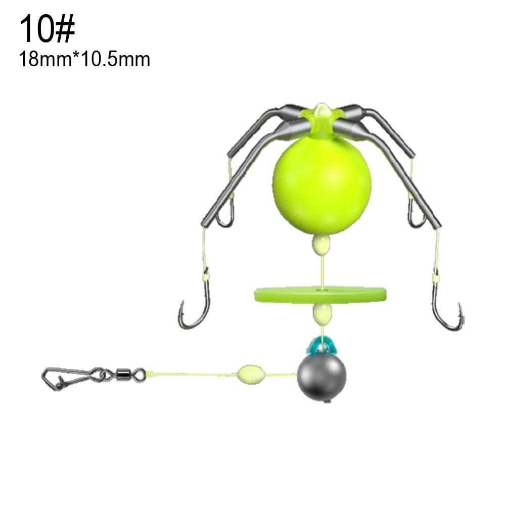 Поплавочный набор для ловли толстолобика и белого амура плавающая кормушка с двойными крючками / Четыре крючка, для донной и поплавочной снасти