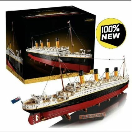 Конструктор Nianshiz "Титаник", высокодетализированный, 9090 элементов