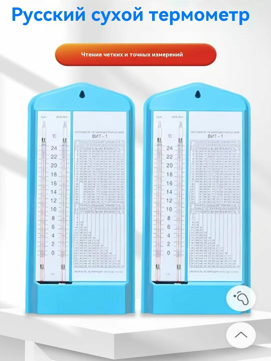 Российский термометр 0-24 градусов