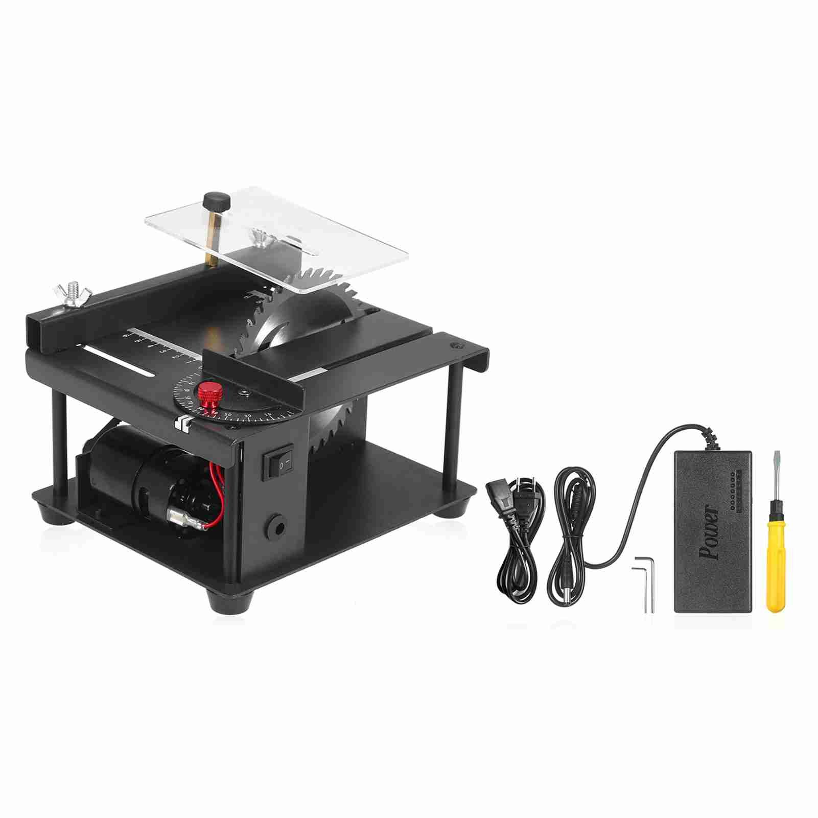 110-240 В многофункциональная настольная пила, мини-настольный резак, электрический отрезной станок с пильным полотном, регулируемой скоростью, регулировкой угла наклона, глубина реза 35 мм для резки дерева, пластика, акрила