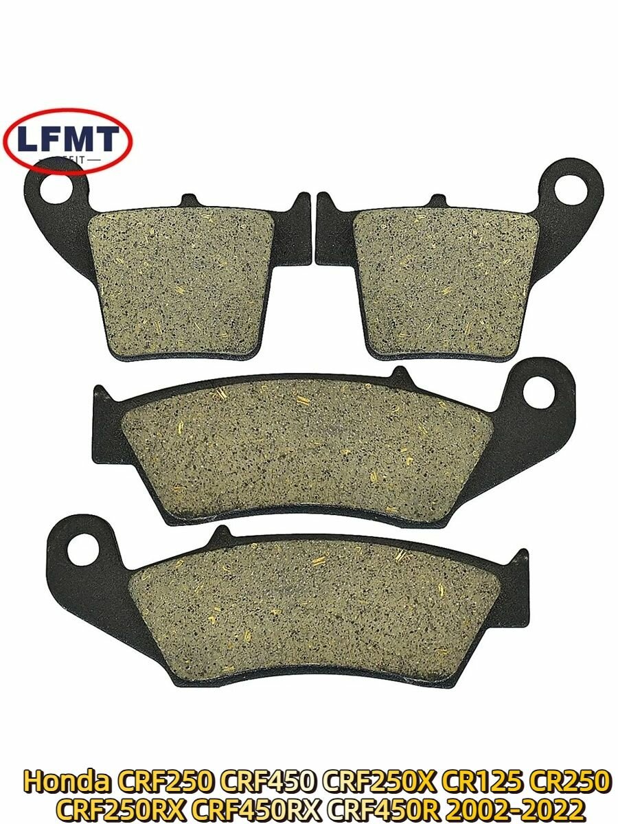 Мотоциклетные передние и задние тормозные колодки, диски для Honda CRF250 CRF450 CRF250X CR125 CR250 CRF250RX CRF450RX CRF450R 2002-2022