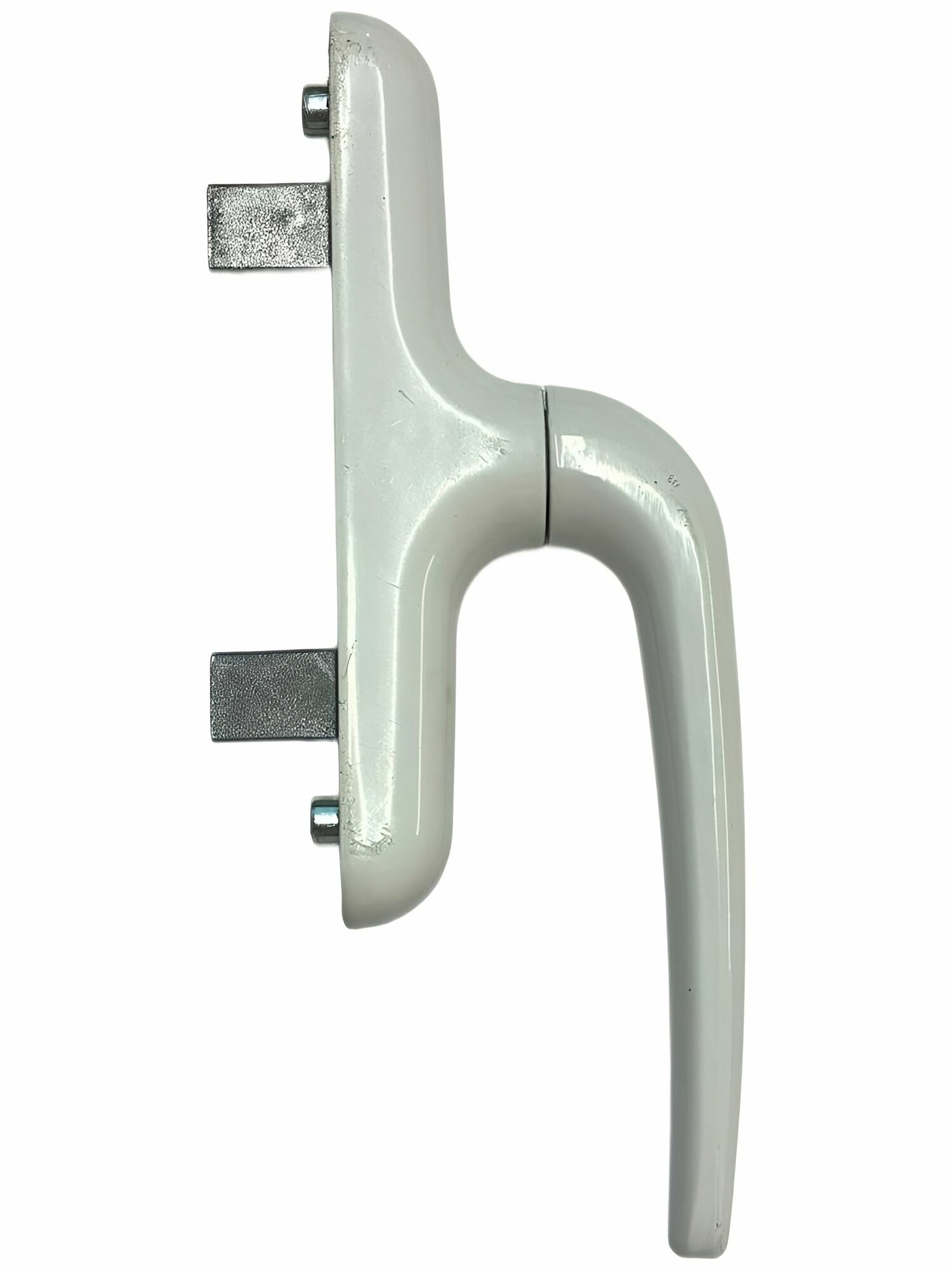 Ручка овальная с ригелем для PROVEDAL бел