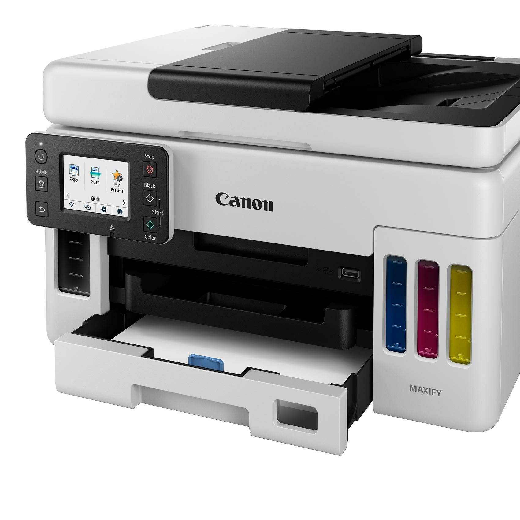 Canon Maxify GX6040 МФУ A4 цветное, MegaTank, печать/копия/скан, 24 стр/мин, Wi-Fi/Ethernet, дуплекс