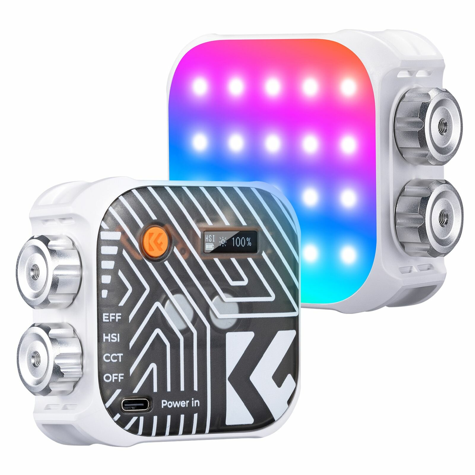 Карманный RGB-свет с магнитом: регулируемая яркость, 21 эффект для съемки и трансляций