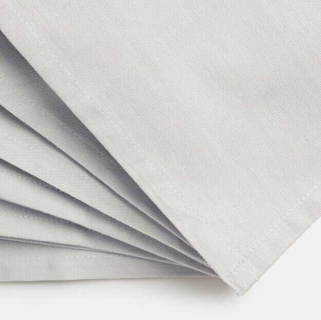 Салфетки столовые/сервировочные однотонные из хлопка, Scenario LA REDOUTE Франция/Индия, набор 4 шт, размеры 45х45 см