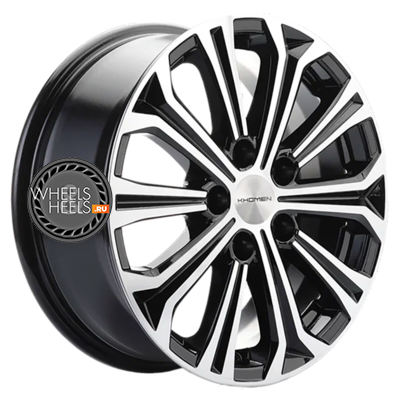Диск автомобильный литой Khomen Wheels KHW1610 (Mitsubishi) 16x6.5 5x114.3 et46 dia67.1 Black-FP