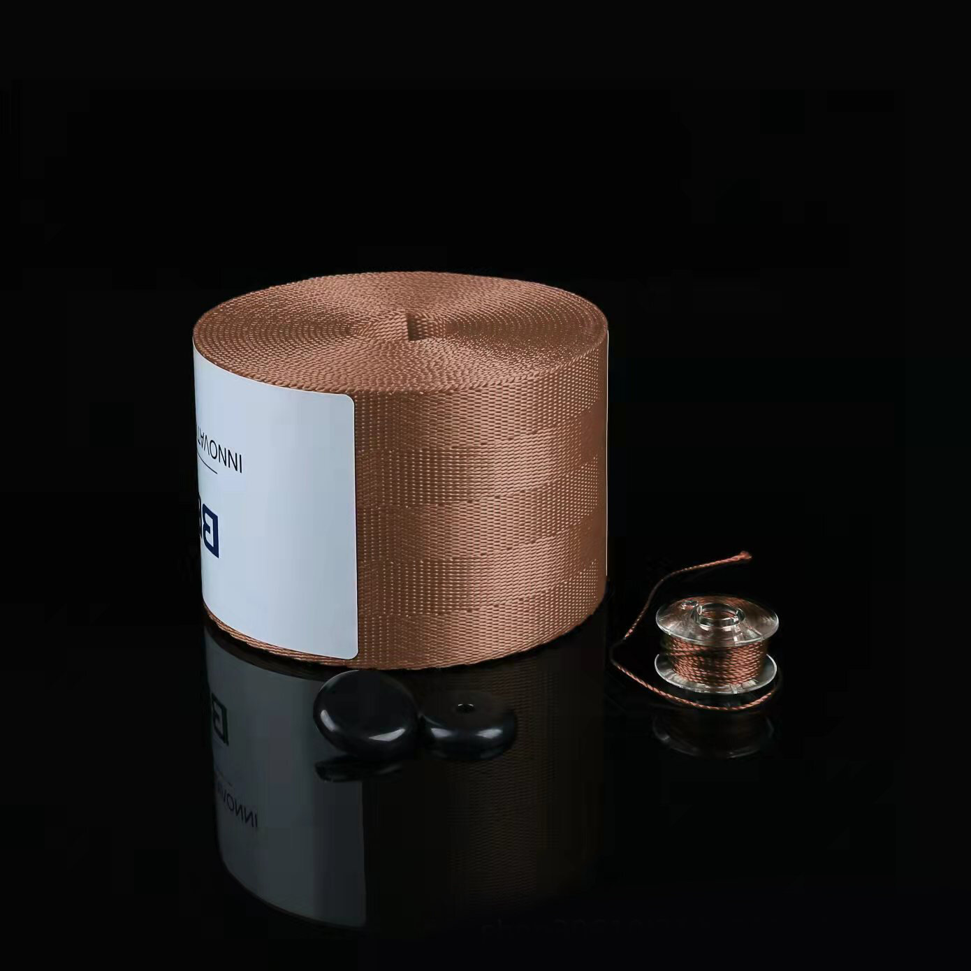 Лента ремня безопасности коричневый, длина 3,6 м, ширина 4,8 см, 1шт