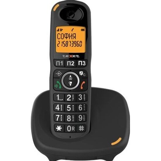 Радиотелефон Texet TX-D8905A черный АОН