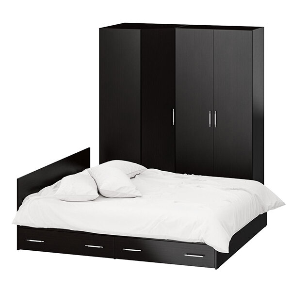 Спальня Стандарт 2-1800Я, цвет венге