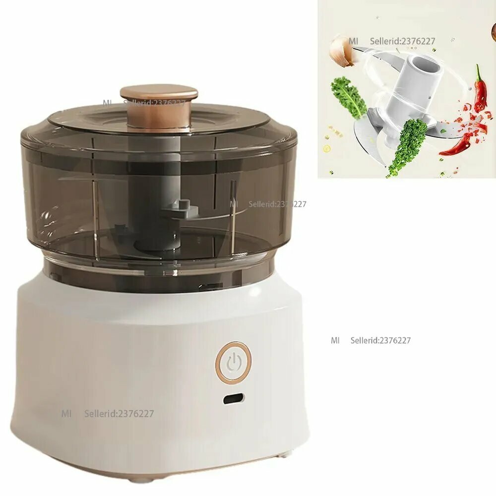 Новый кухонный многофункциональный кухонный комбайн, беспроводная электрическая мясорубка, Машина для измельчения чеснока, подарок, зарядка через USB, 45 Вт