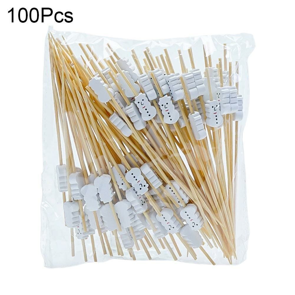 100 шт рождественских фруктовых палочек