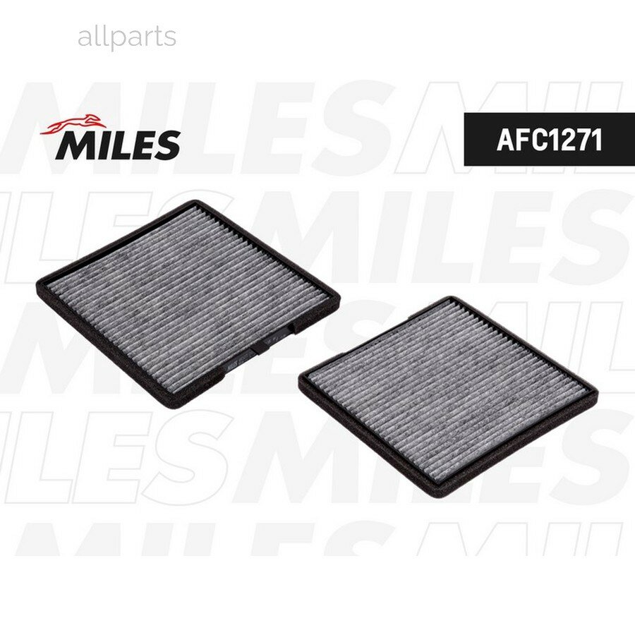 MILES AFC1271 Фильтр салона HYUNDAI i10 08-/KIA PICANTO 06- угольный