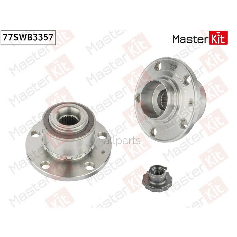 MASTERKIT 77SWB3357 Ступица в сборе с подшипником перед. Audi A1 (8X1, 8XK)/Skoda RAPID (NH3)/Volkswagen POLO