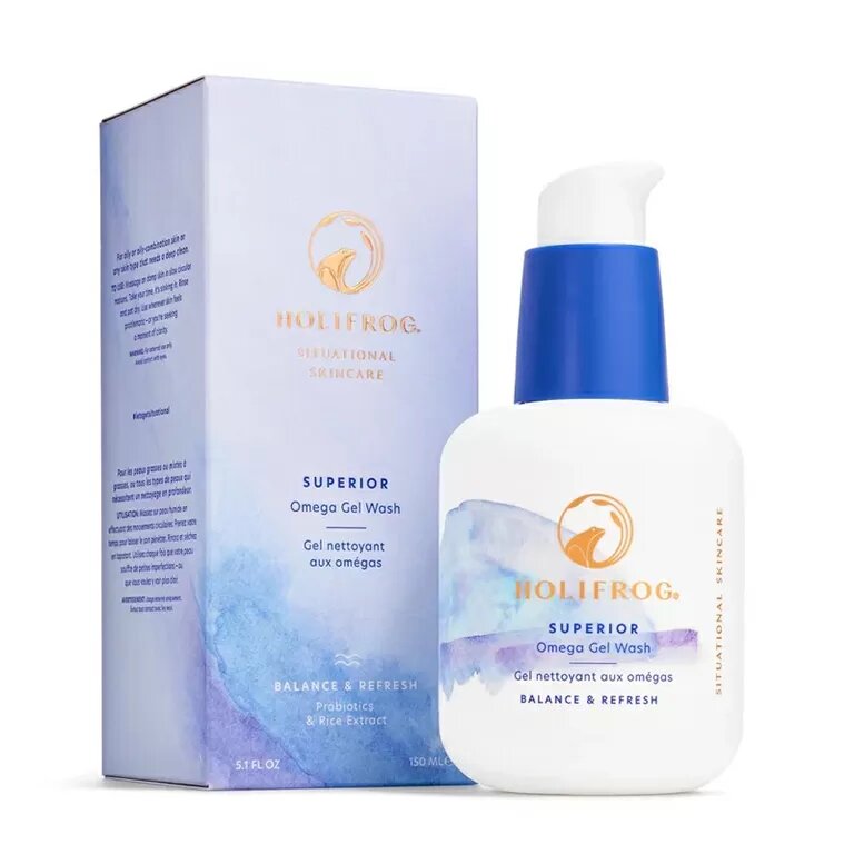 HOLIFROG Superior Omega Nutritive Gel Wash Очищающий гель с омега-комплексом и пробиотиками 150 мл