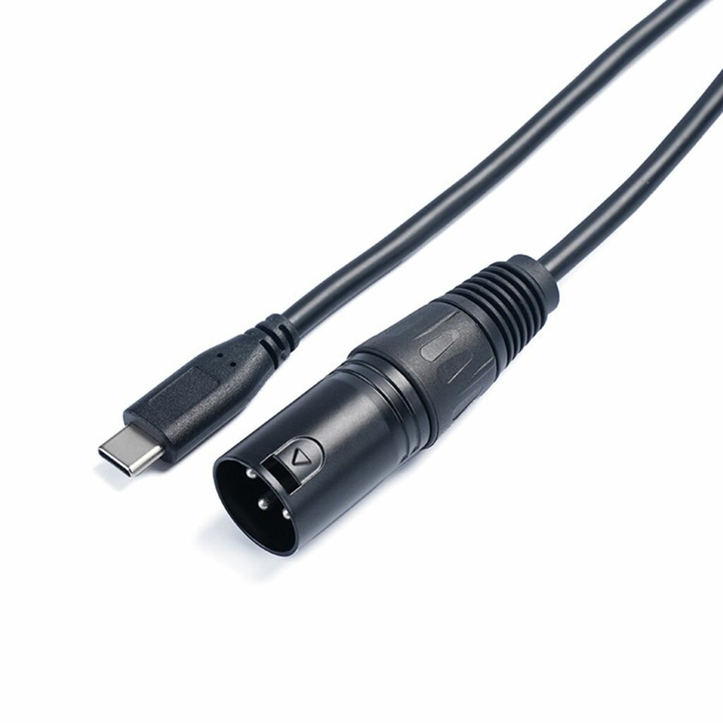Аудиокабель TYPE C male digital audio to XLR female и audio-TYPEC