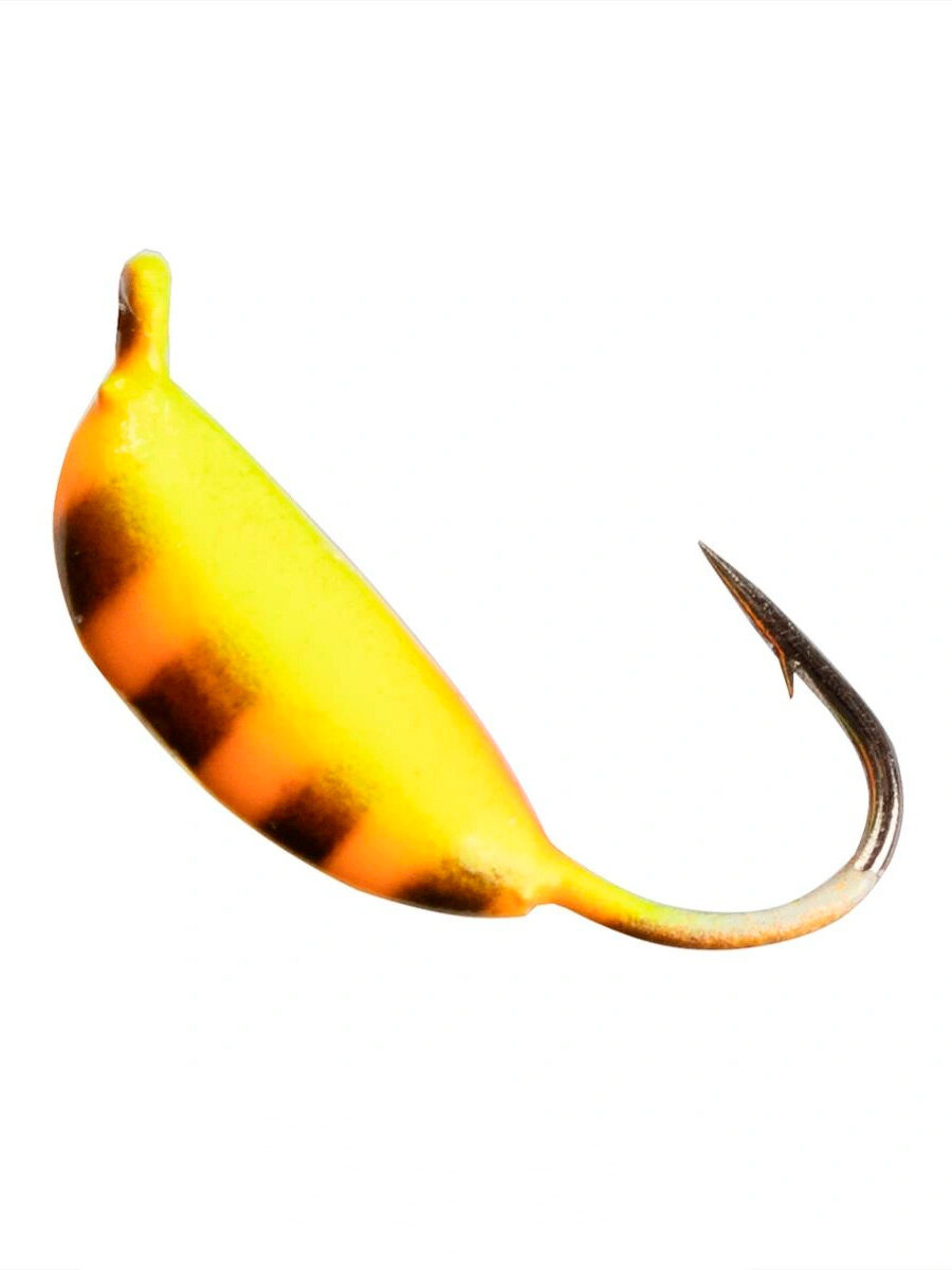 Мормышка Helios вольфрамовая Рижский банан с ушком крашеная 2,5мм 0,40гр 19 (MW-2025-19), 10 штук в упаковке