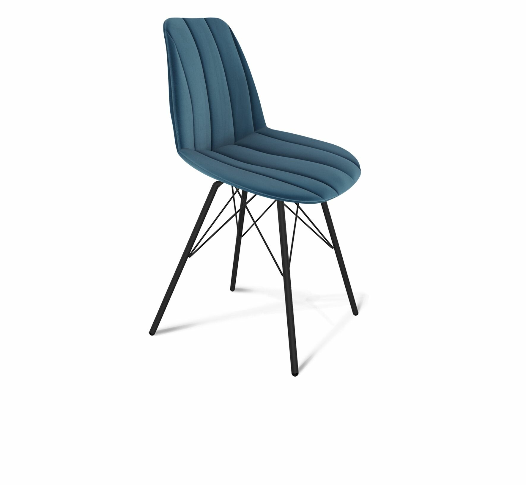 Стулья мягкие, со спинкой, на металлическом каркасе, для кухни, комплект 4 шт, SHT-ST29-C/S37 x4