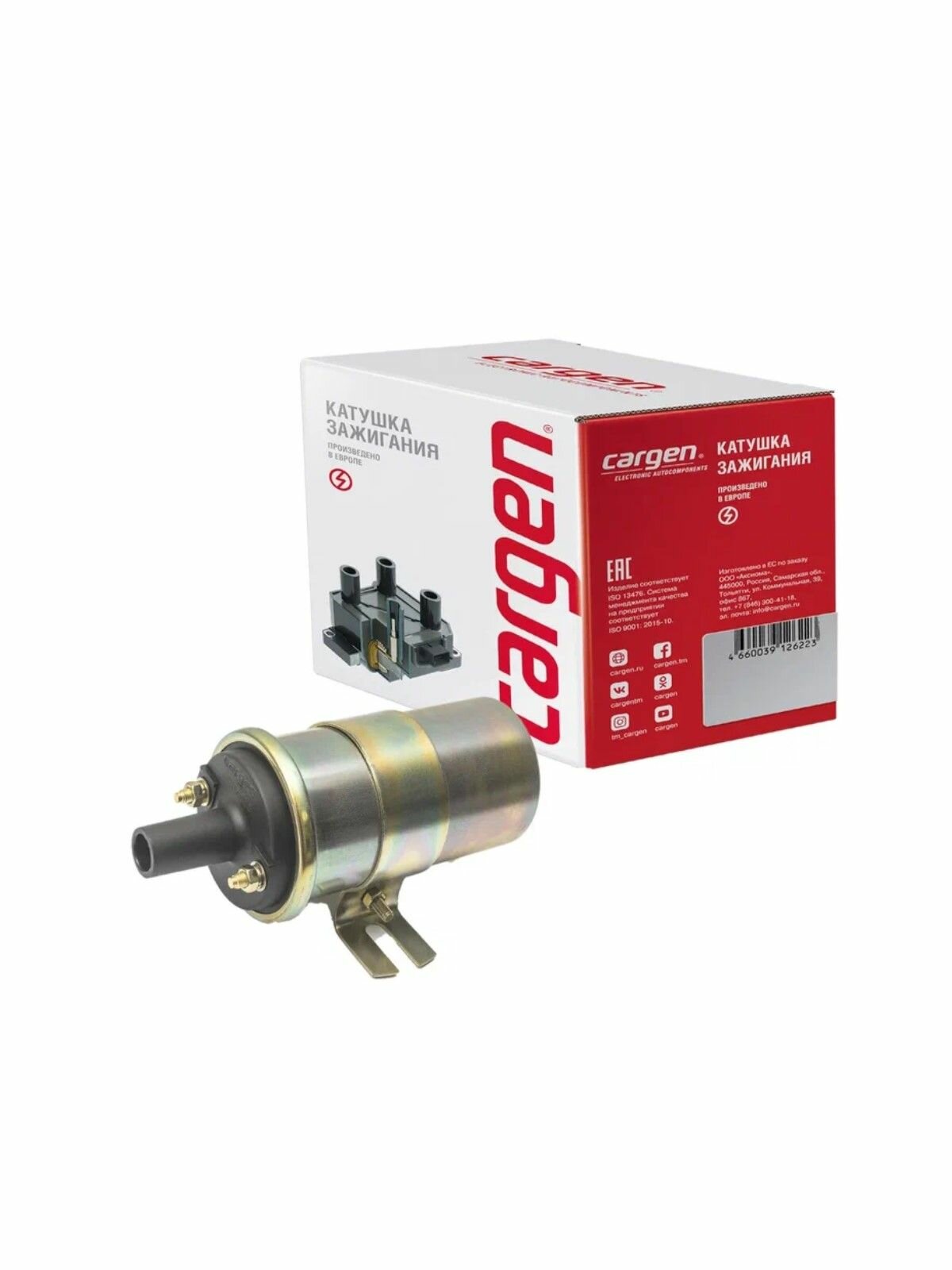 Катушка зажигания для а/м УАЗ Хантер, дв. УМЗ, ГАЗ 24, 3307, ПАЗ, CARGEN ZX7205