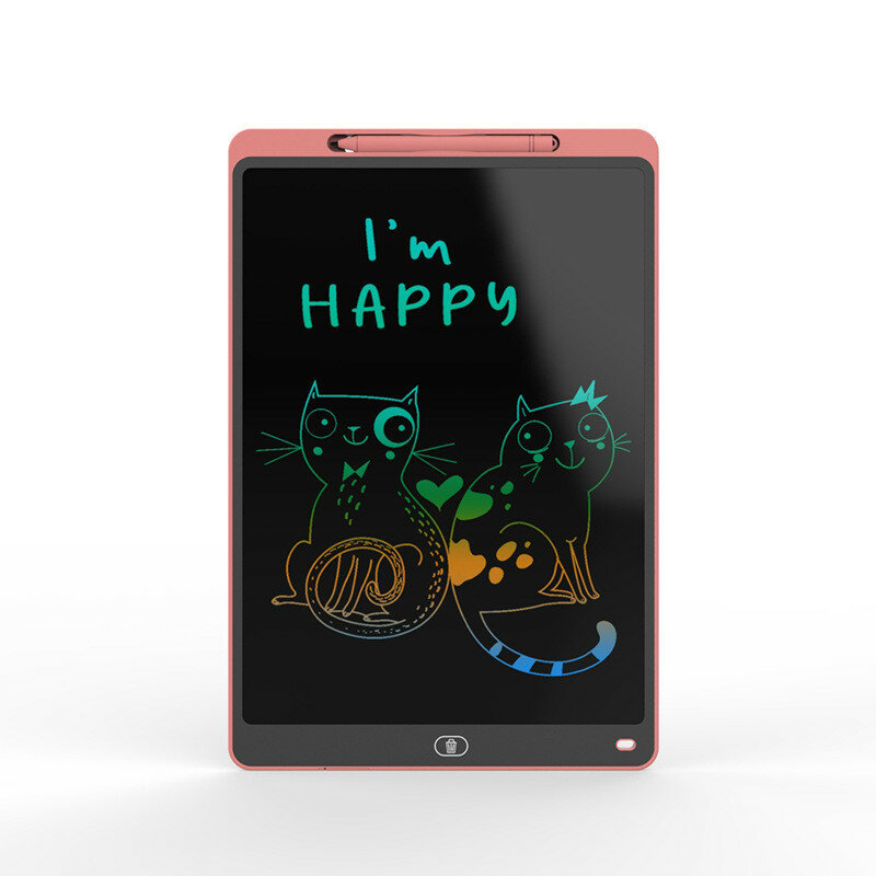 Образовательная LCD доска для рисования 8,5 дюймов для детей с цветным написанием и обучением, красная - 12 дюймов